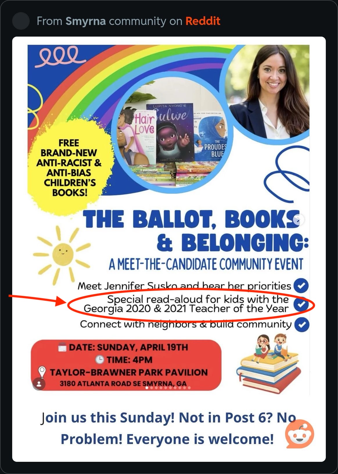 School Board Candidate Holds Read Along Campaign Event - Cobbvoice.com ...